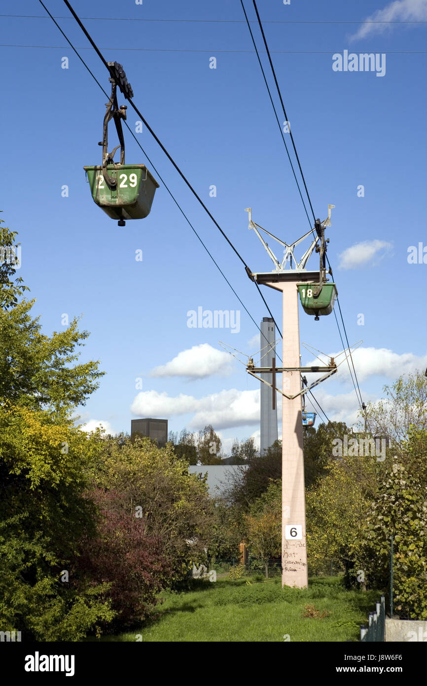 a transport cableway a cement factory Stock Photo - Alamy