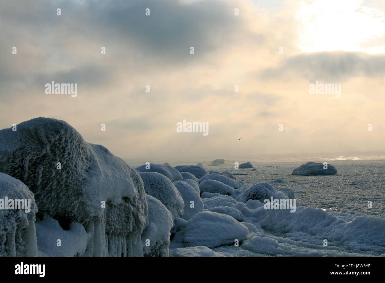 winter on the island of rgen Stock Photo - Alamy