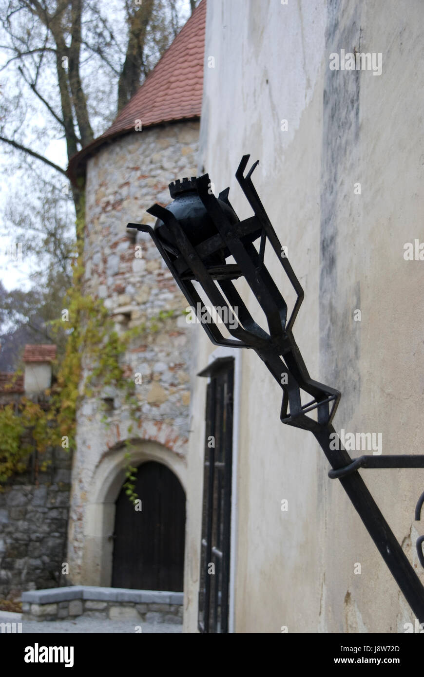 torch in castle Stock Photo - Alamy