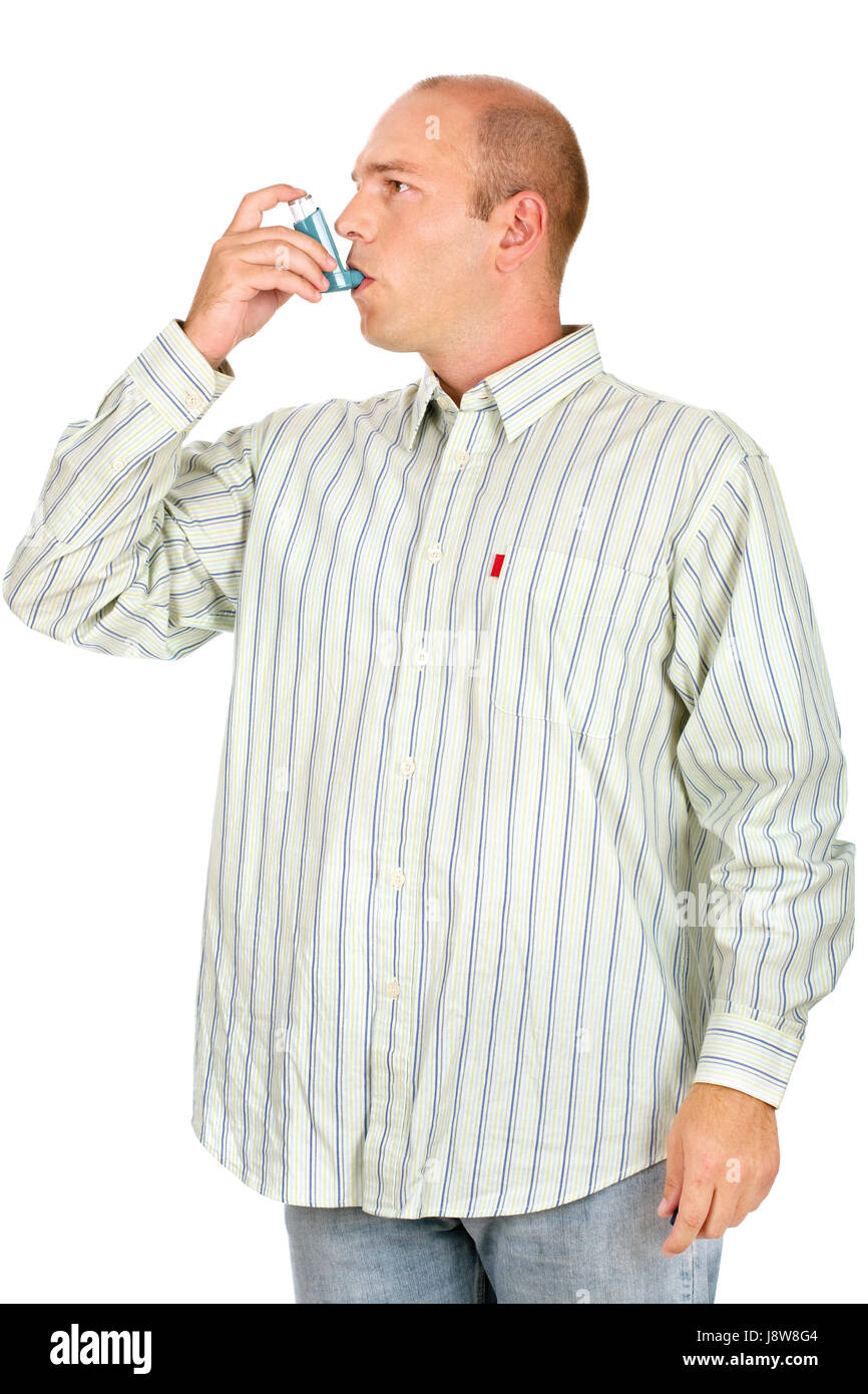 health, asthma, inhaler, man, care, pump, humans, human beings, people ...