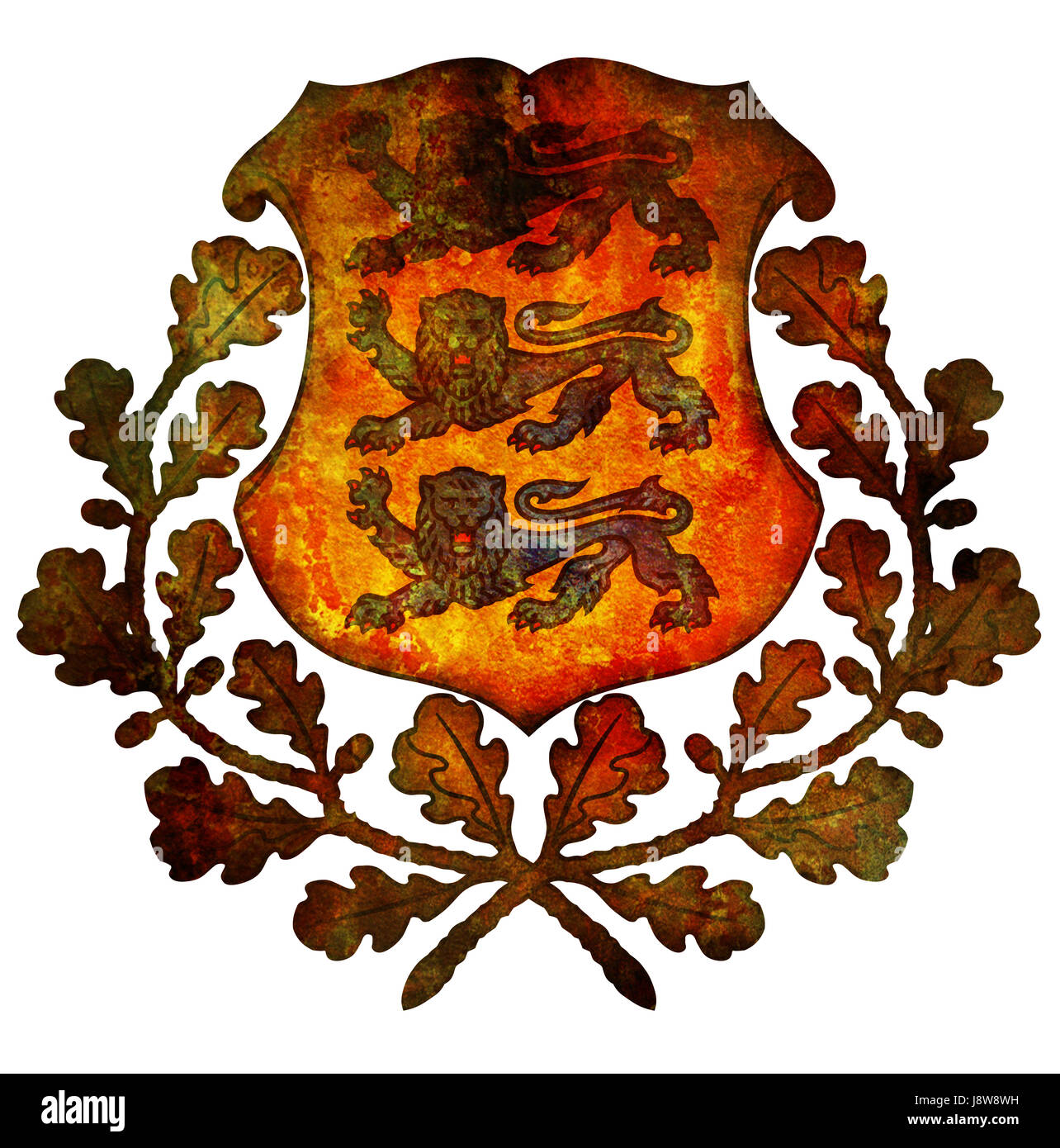 Vintage map of estonia hi-res stock photography and images - Alamy