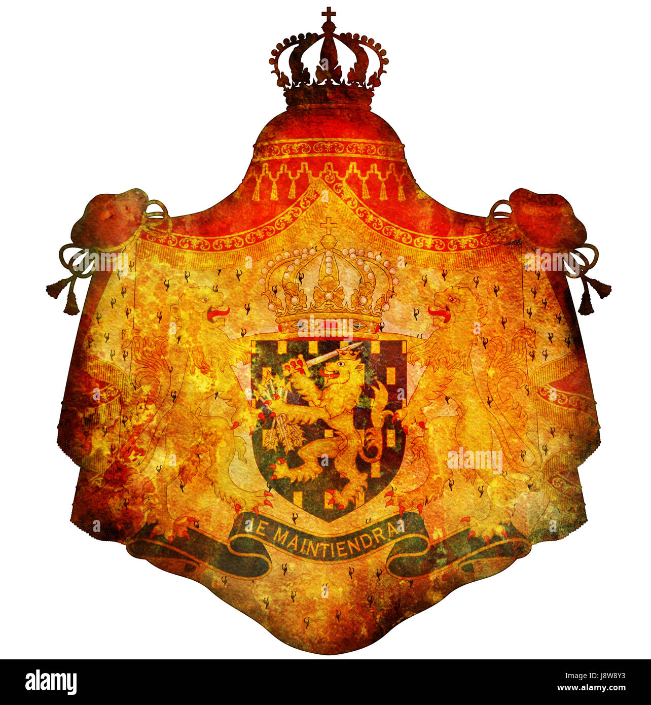 isolated, emblem, europe, vintage, illustration, flag, rusty, amsterdam ...