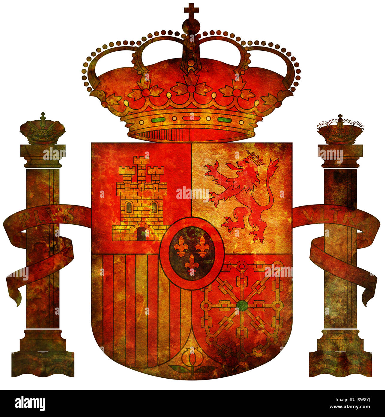 Vintage spain map hi-res stock photography and images - Alamy