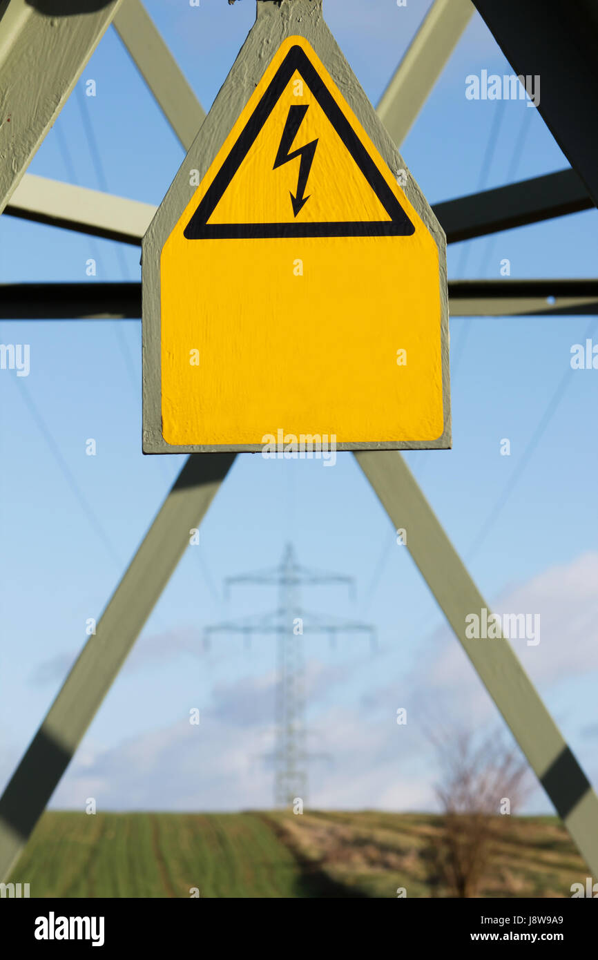 sign, signal, danger, energy, power, electricity, electric power ...