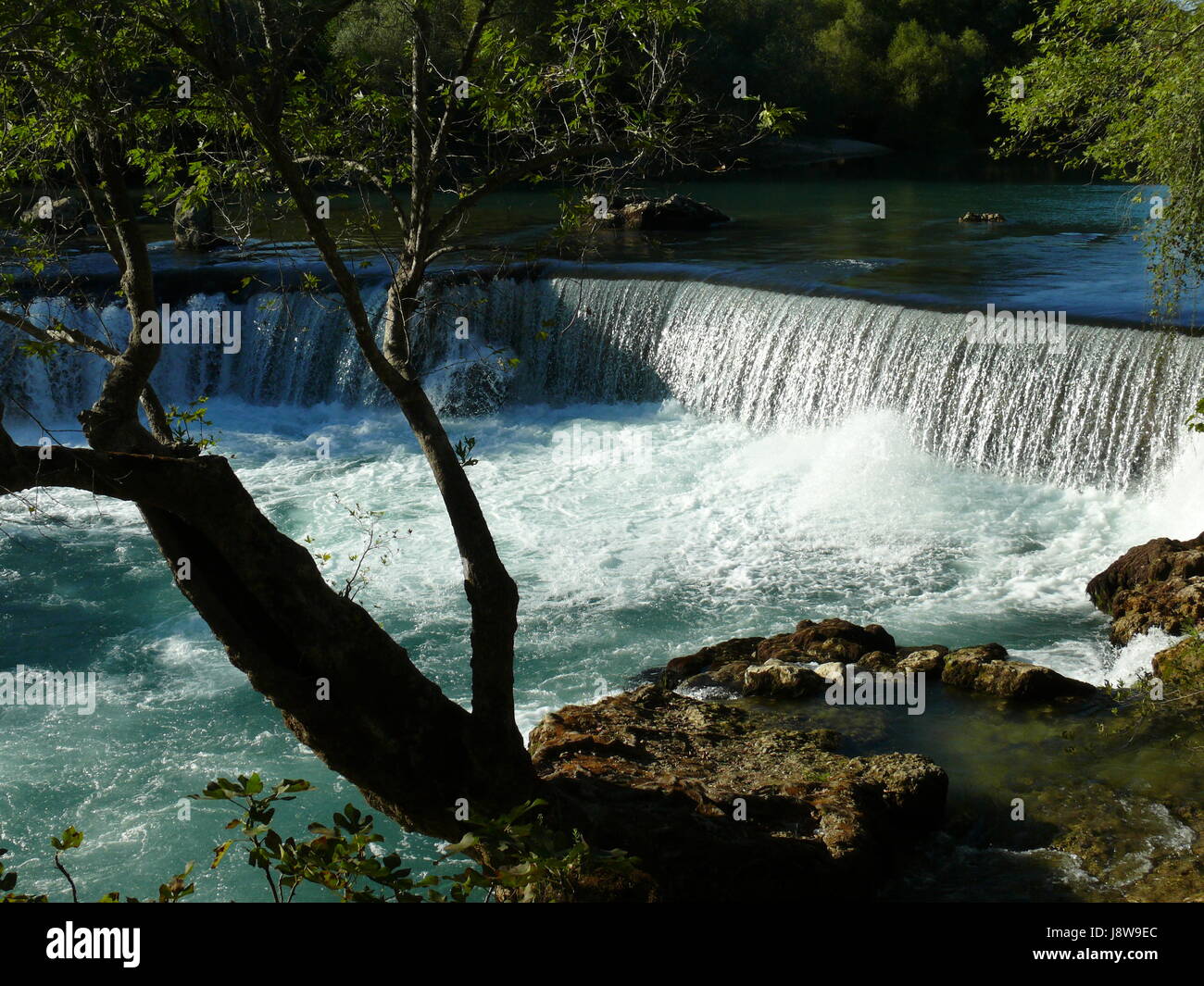 waterfall, turkey, chute, tree, sightseeing, spray, river, water ...