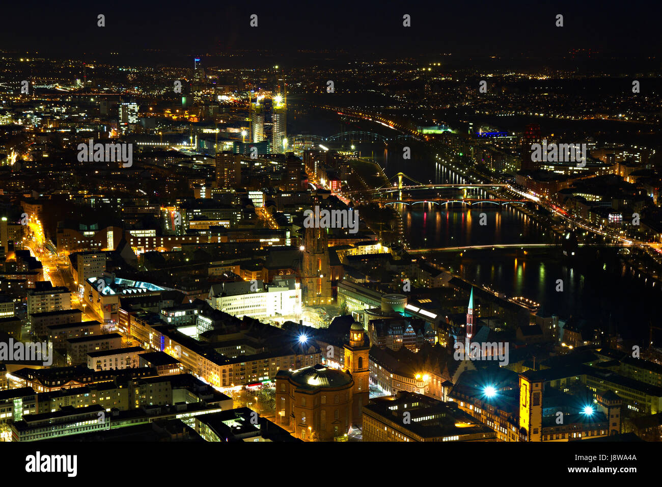 bridge, germany, german federal republic, illumination, building ...