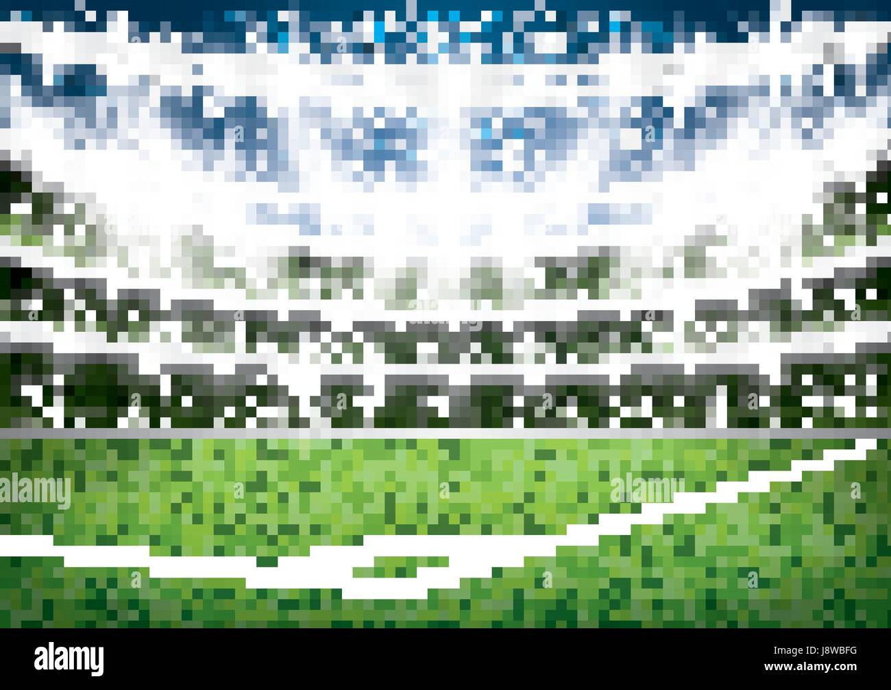 Soccer Stadium. Football Arena. Vector Illustration Stock Vector Image ...