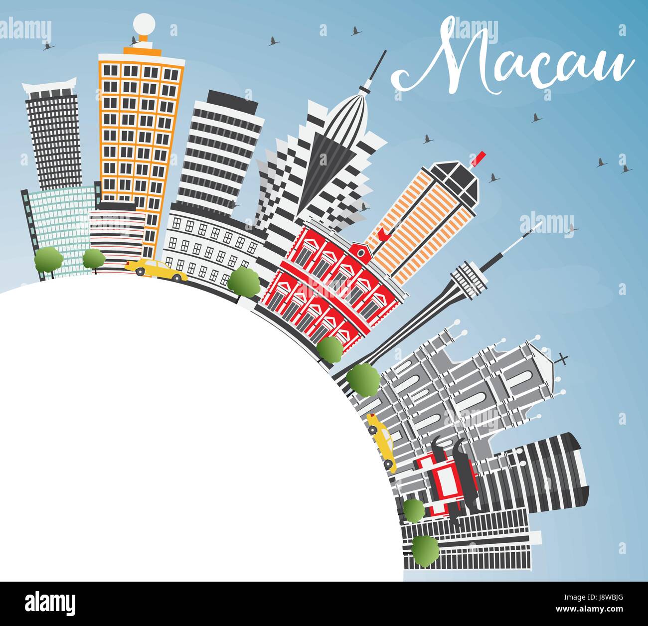Macau sky tower Stock Vector Images - Alamy