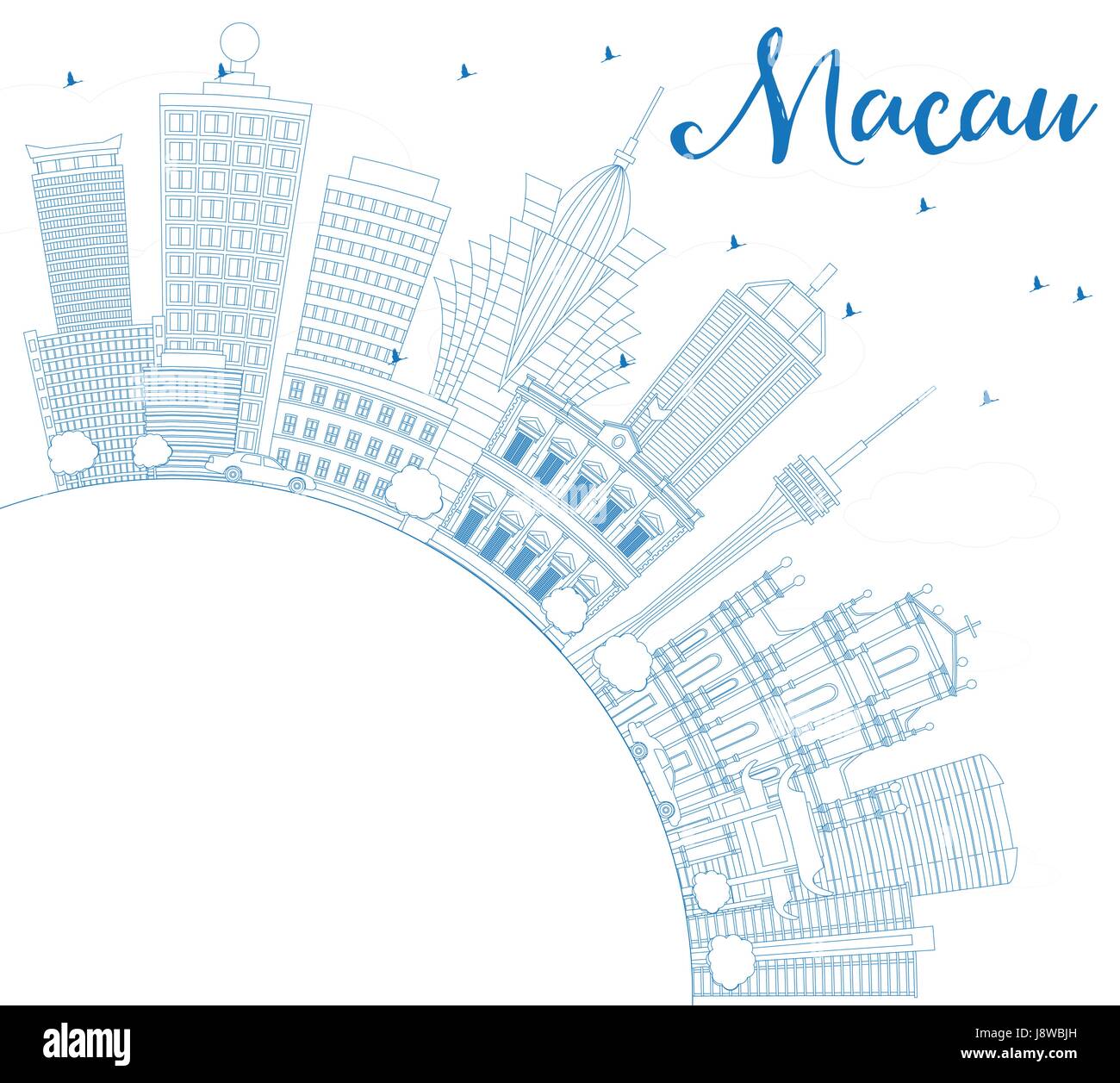 Macau tower Stock Vector Images - Alamy