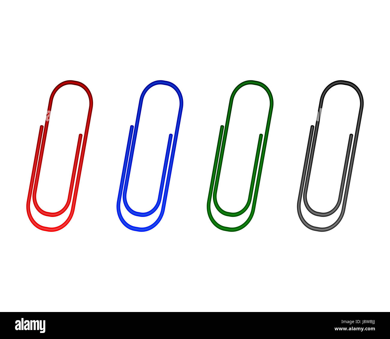blue, office, green, illustration, paperclips, stationery, wire, paper ...