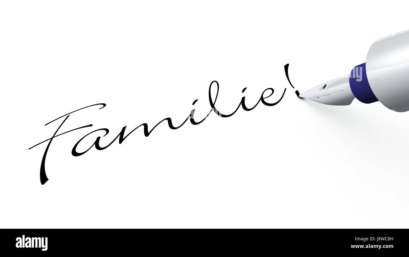 pen concept - family Stock Photo - Alamy