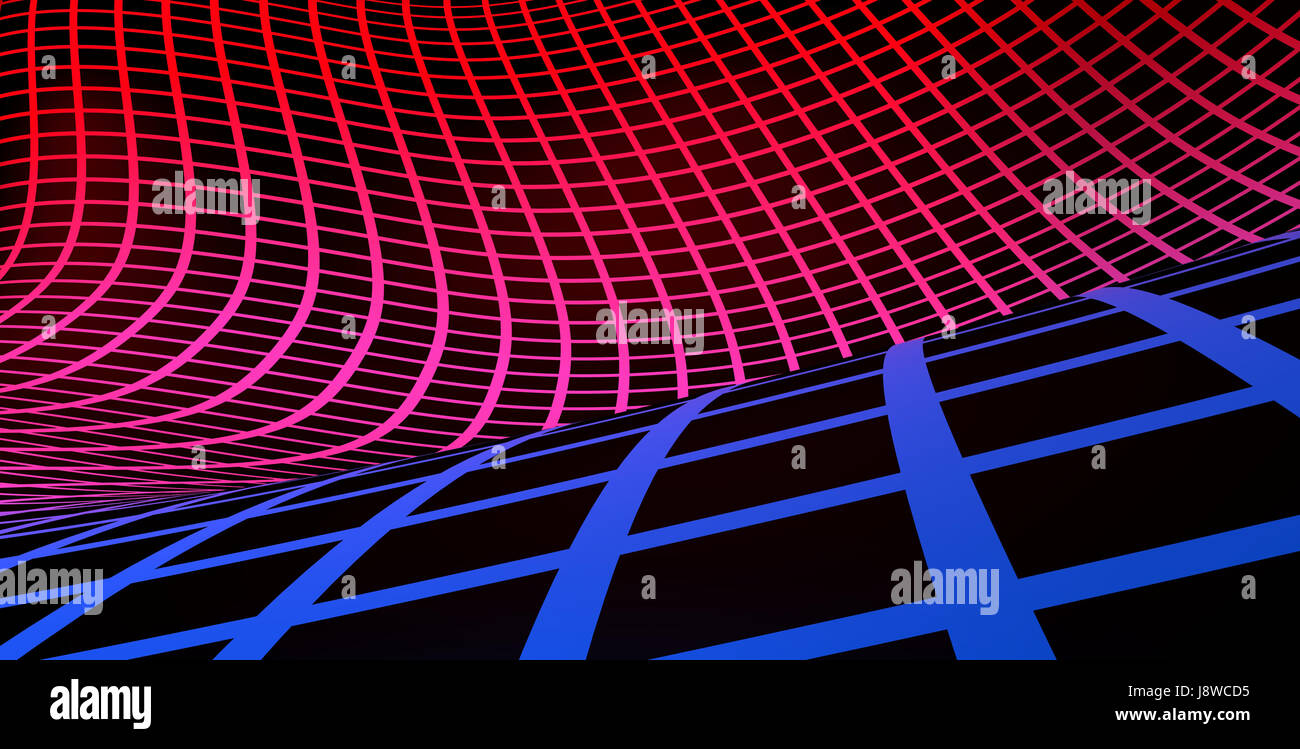 3d grid background blue red Stock Photo - Alamy