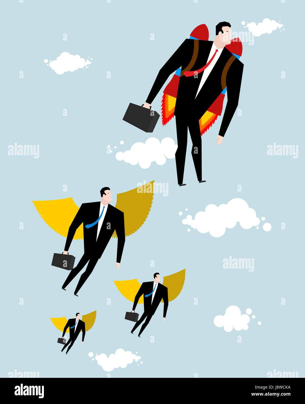 Jet wing pack Stock Vector Images - Alamy