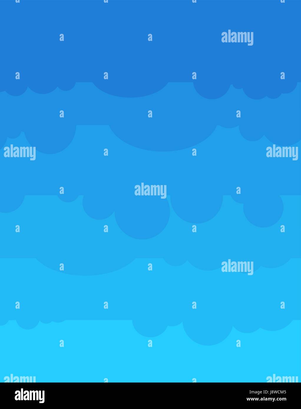 Blue Sky cartoon style. Nature background. stratosphere Stock Vector ...