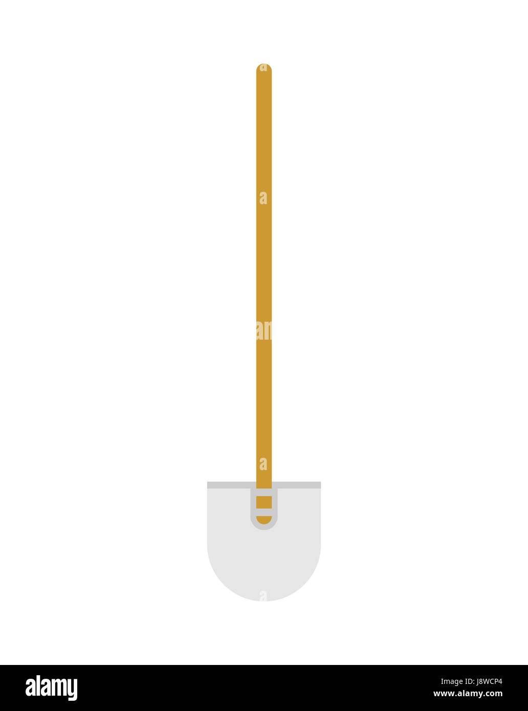 Shovel isolated. Hand tool for work on white background Stock Vector ...