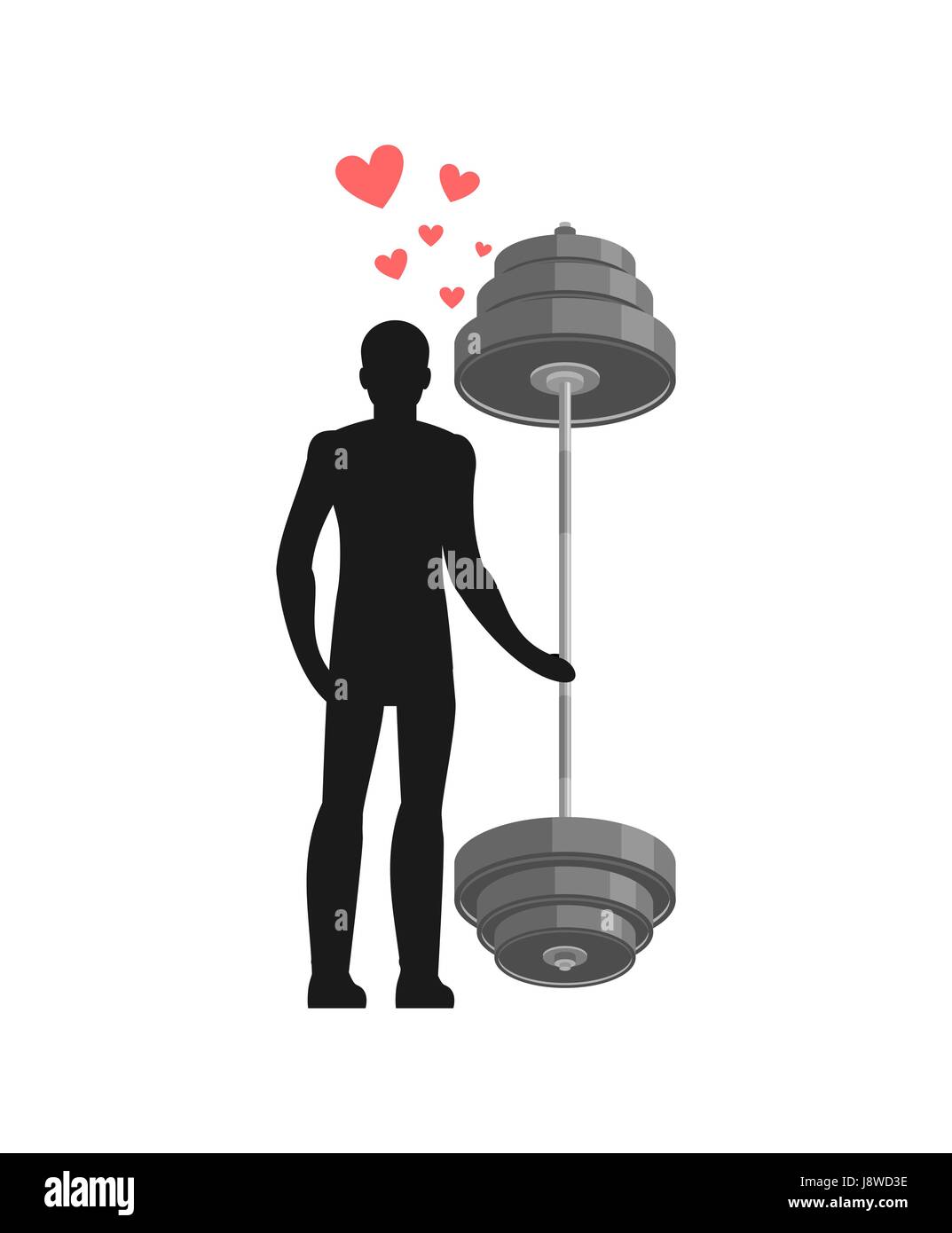 Human hands lifting barbell Cut Out Stock Images & Pictures - Alamy