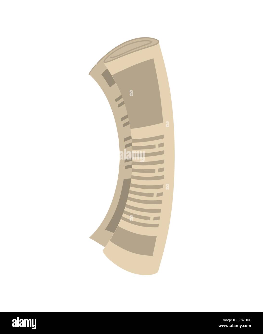 Rolled up newspapers Stock Vector Images - Alamy