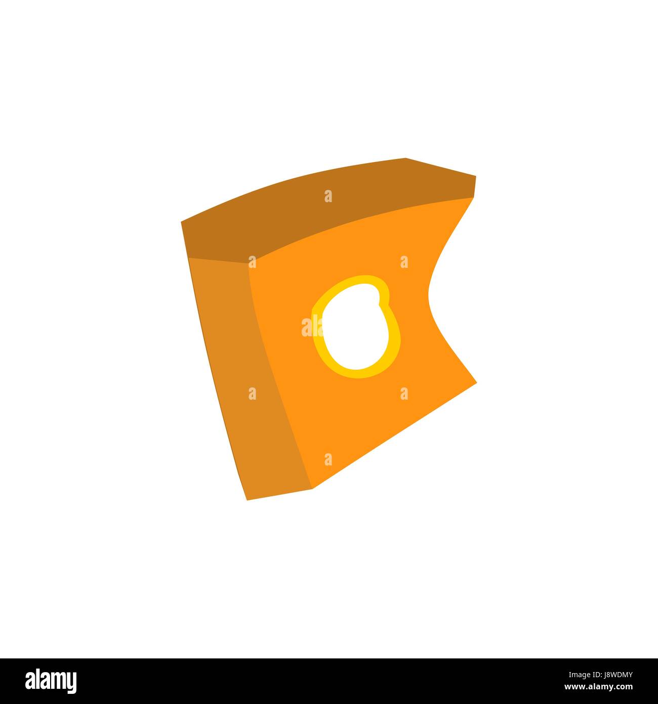 Paper box of french fries crushed garbage isolated. package rubbish on ...
