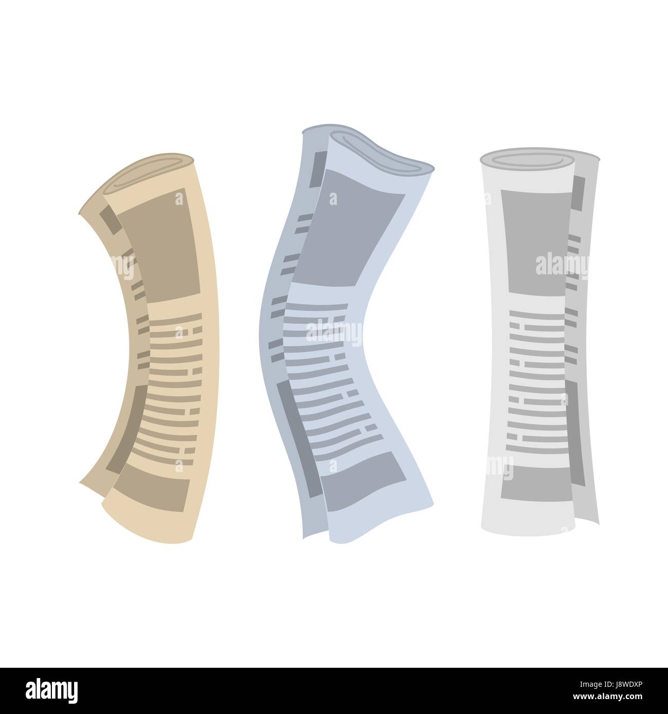 Rolled Up Newspaper Vector
