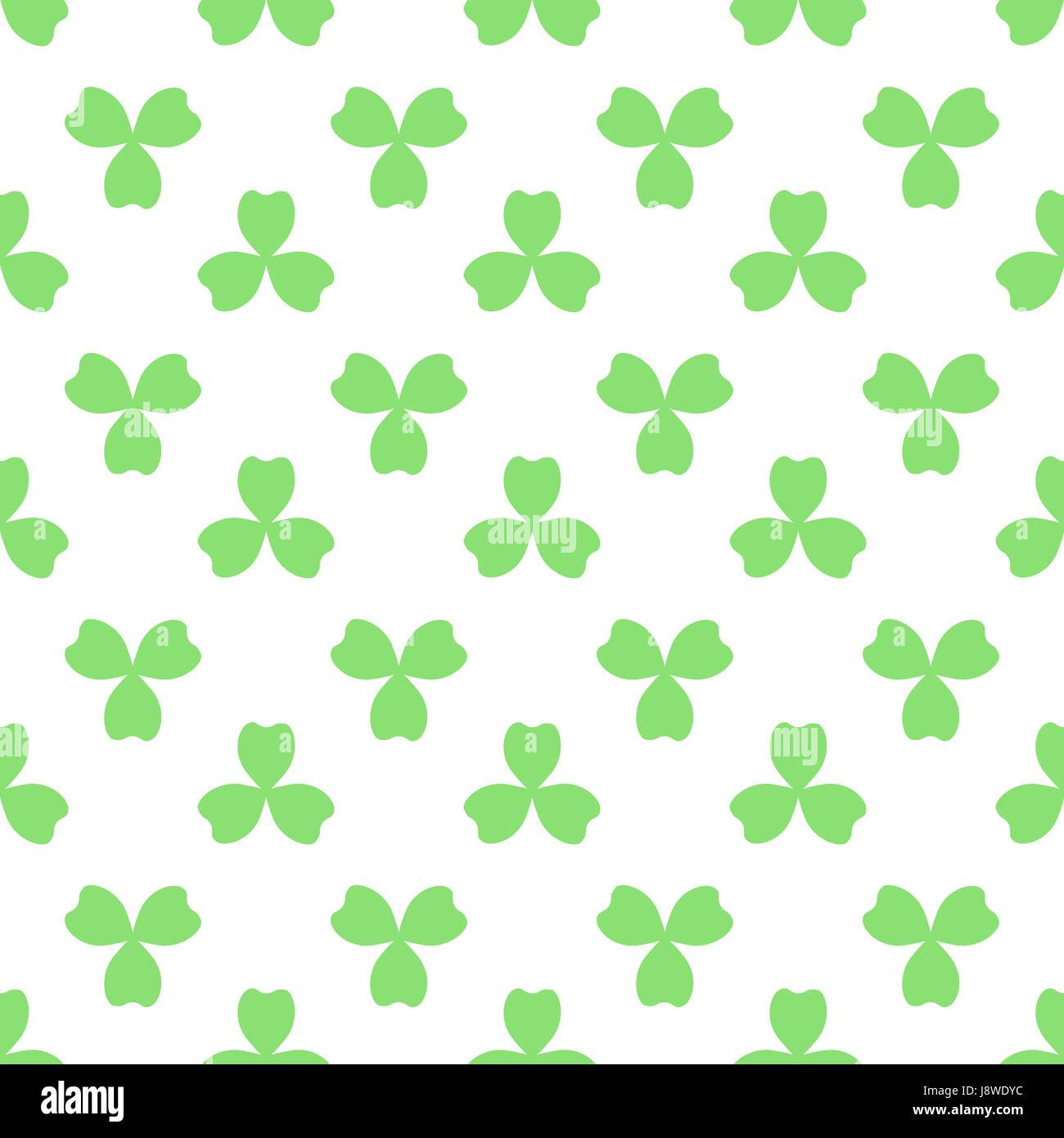 Green clover with three leaves. St Patricks Day seamless pattern ...