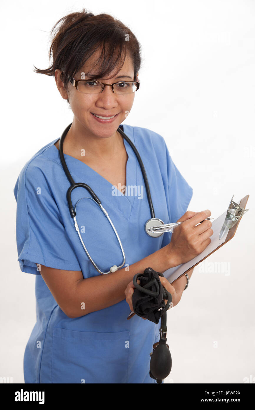 Attractive asian filipino nurse doctor hi-res stock photography and ...