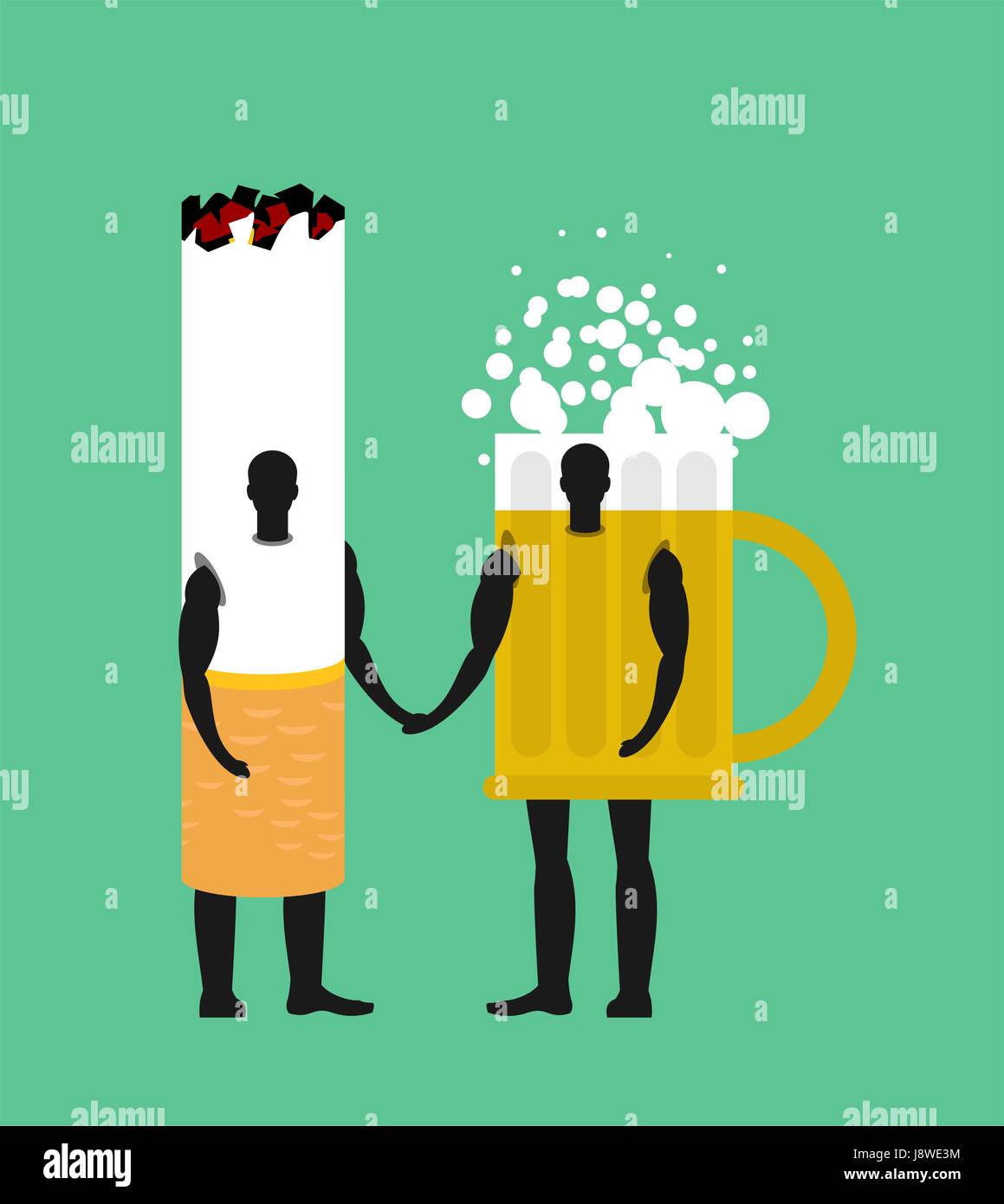 Alcohol and tobacco Stock Vector Images - Alamy