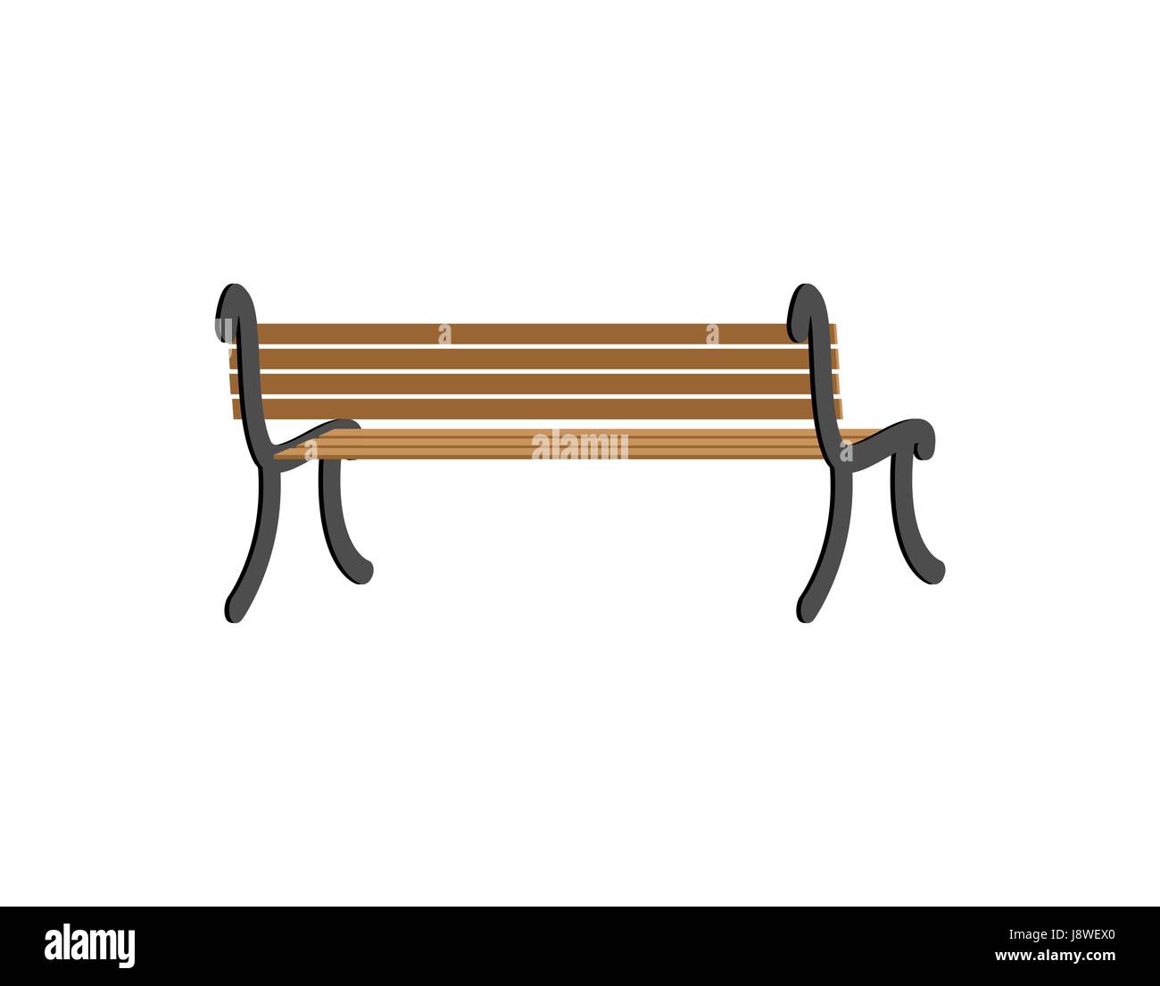 Antique garden bench Stock Vector Images - Alamy