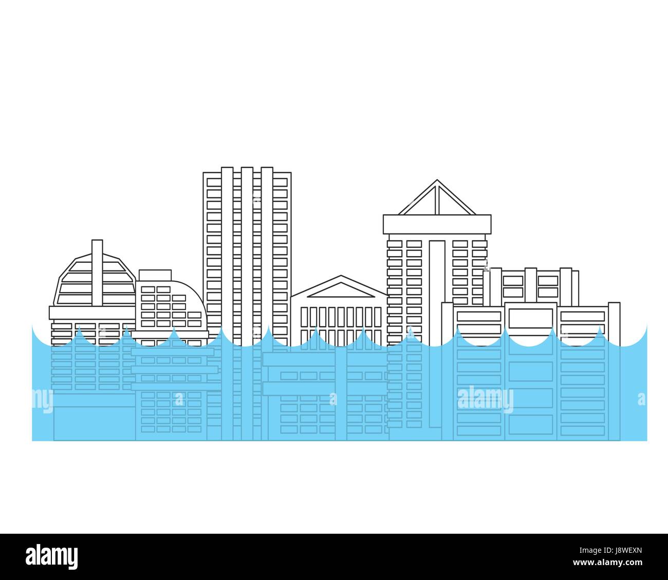 Hurricane flooding wet Stock Vector Images - Alamy