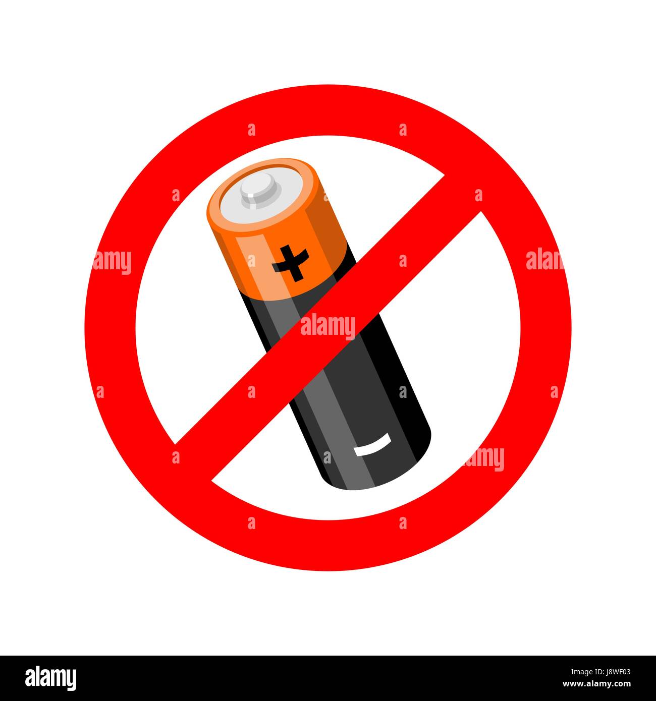 Battery warning label Stock Vector Images - Alamy