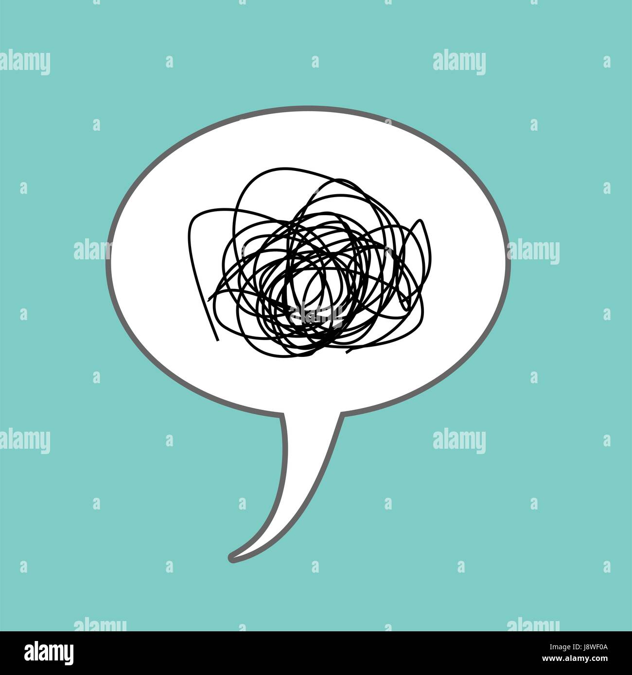 Cartoon confused man thought bubble hi-res stock photography and images ...