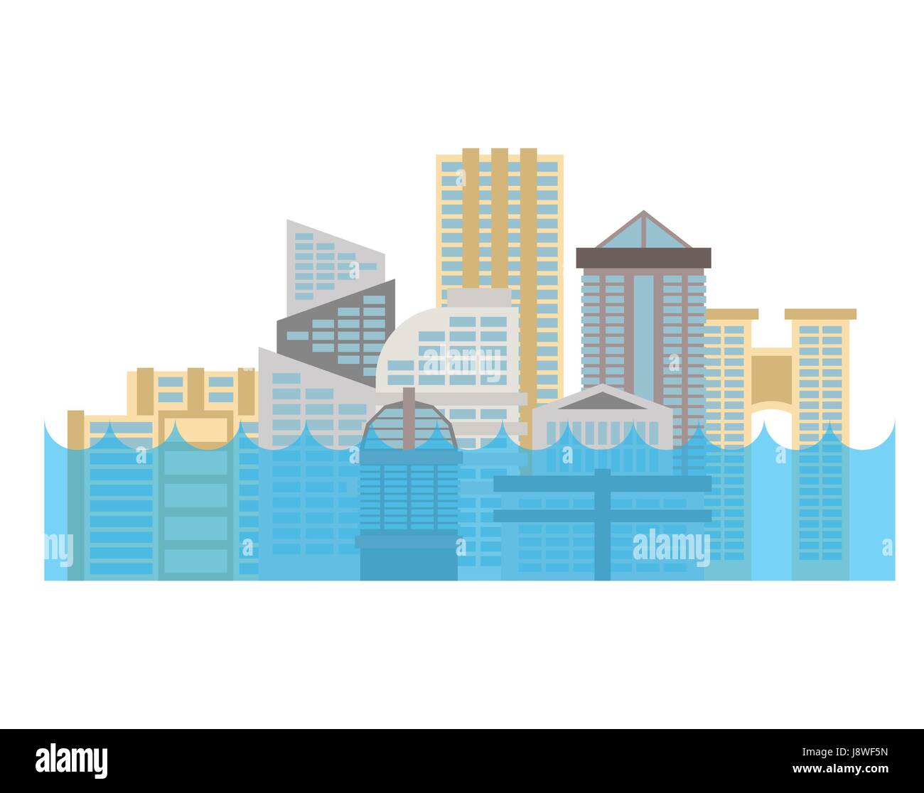 Rain flood flooding flooded flood Cut Out Stock Images & Pictures - Alamy