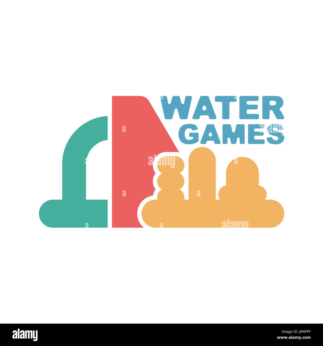 Inflatable tower slide Cut Out Stock Images & Pictures - Alamy