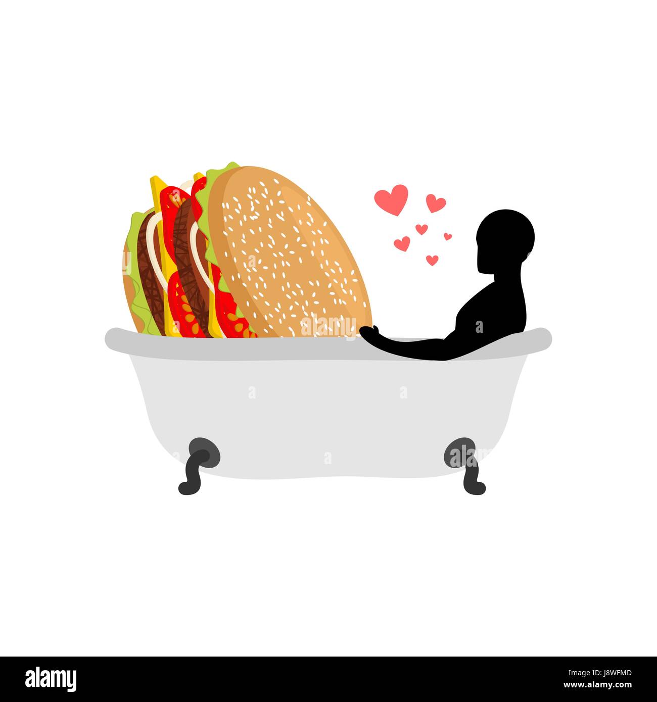 American burger joint Stock Vector Images - Alamy