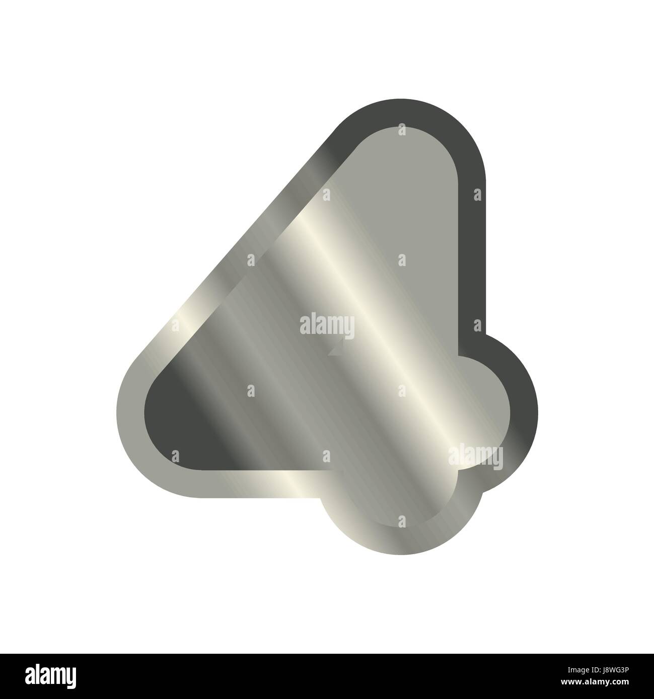 Number 4 steel. Metal font four. Silver alphabet sign. Iron ABC symbol ...