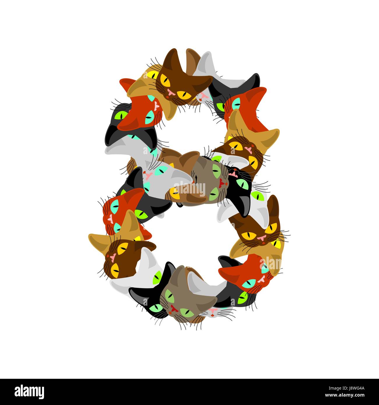 Alphabet cats letter hi-res stock photography and images - Alamy