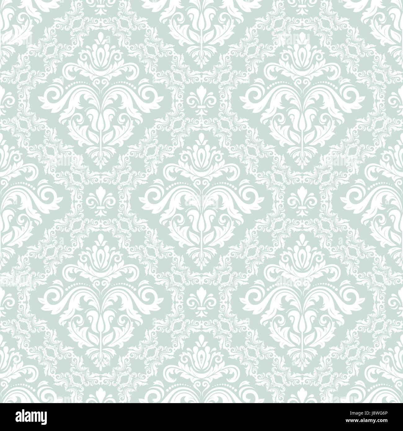 White damask hi-res stock photography and images - Alamy