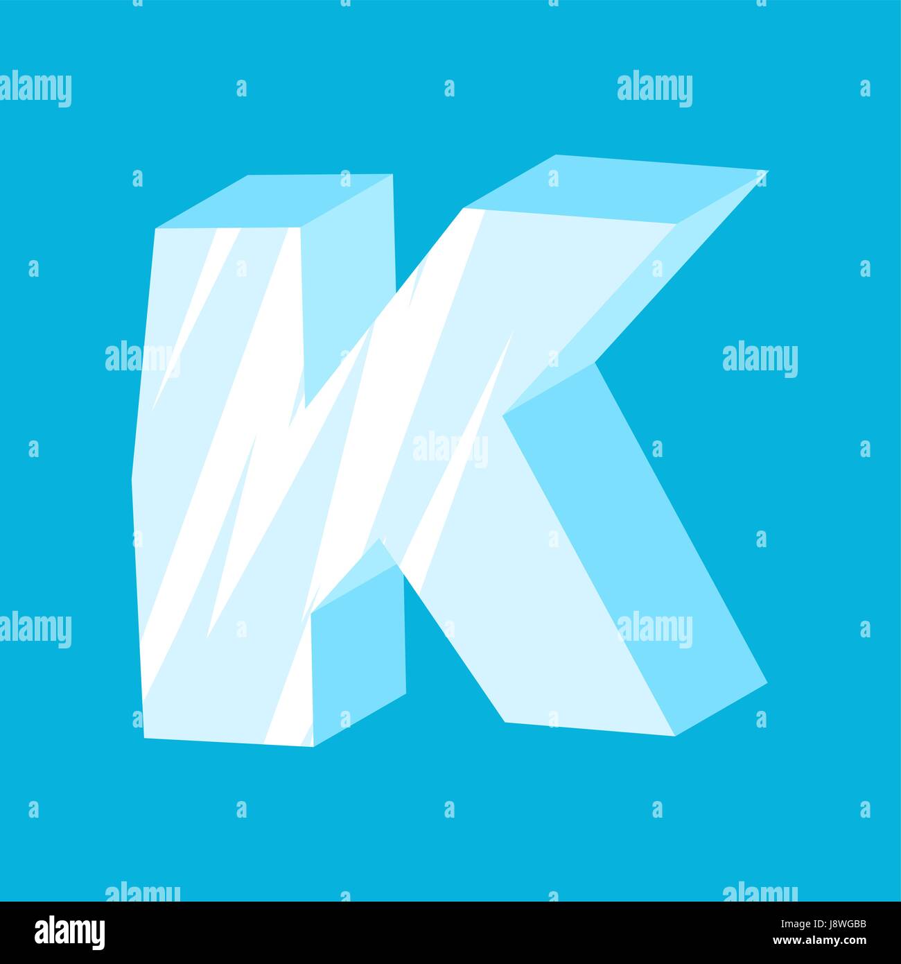 letter K ice font. Icicles alphabet. freeze lettering. Iceberg ABC sign ...