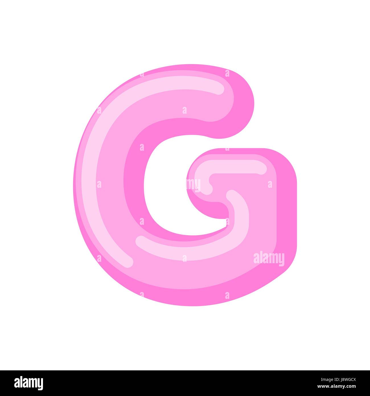 Letter G candy font. Caramel alphabet. lollipop lettering. Sweet ABC ...