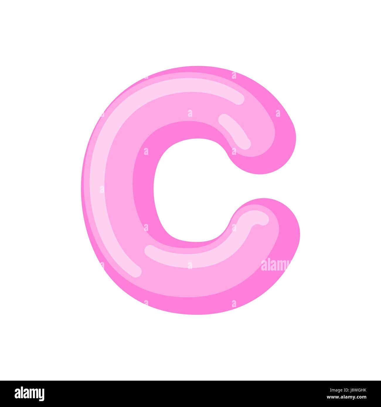 Letter C candy font. Caramel alphabet. lollipop lettering. Sweet ABC ...