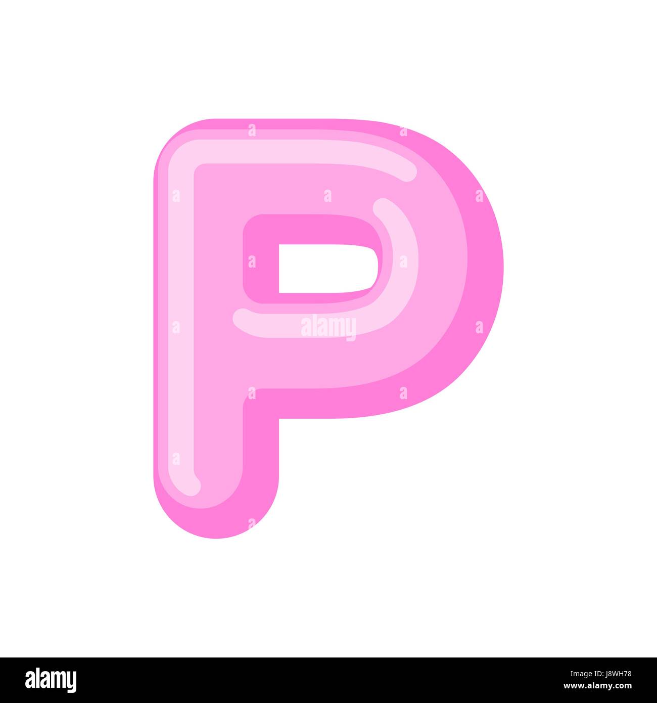 Letter P candy font. Caramel alphabet. lollipop lettering. Sweet ABC ...