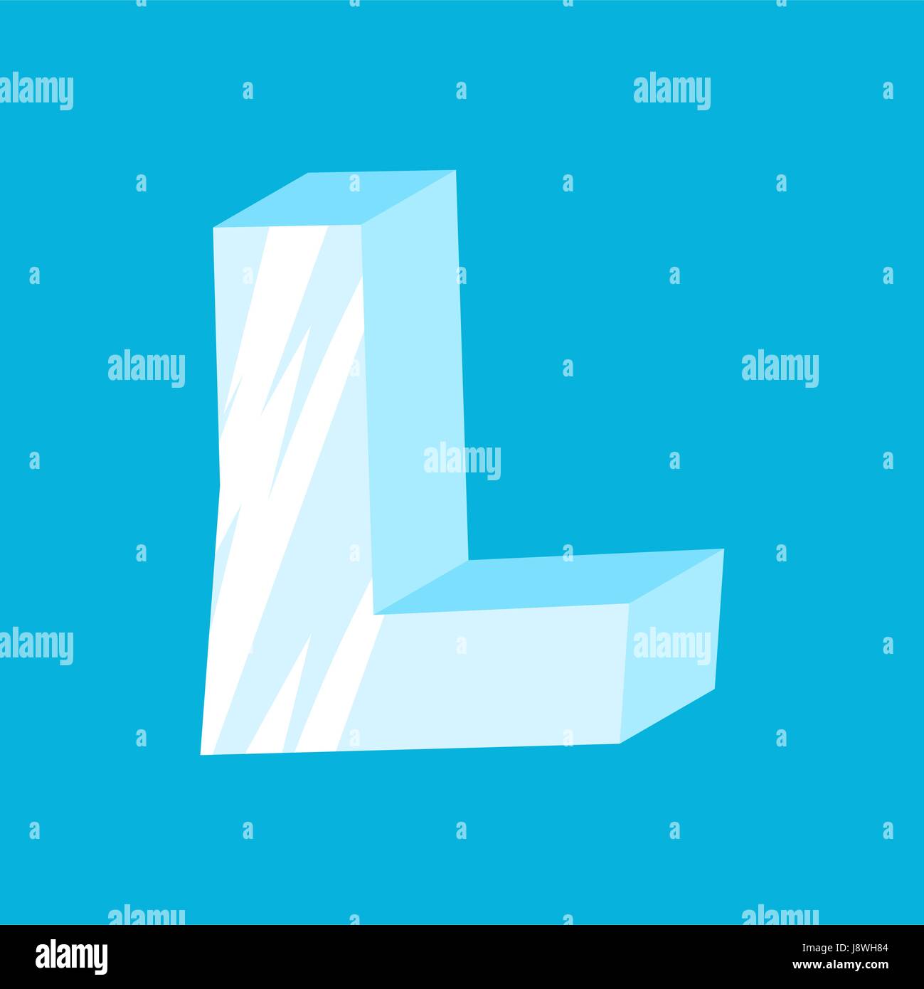 letter L ice font. Icicles alphabet. freeze lettering. Iceberg ABC sign ...