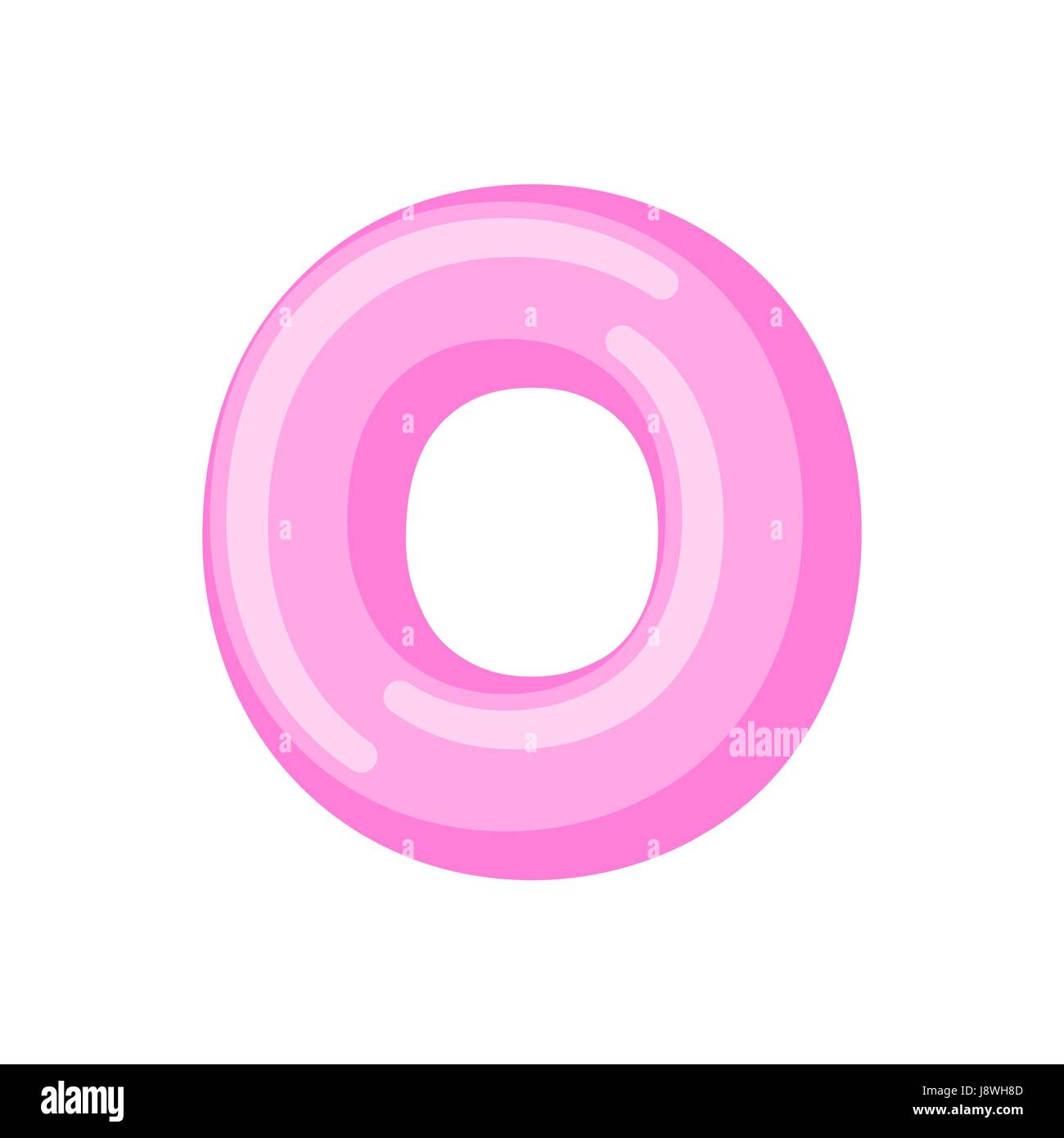 Letter O candy font. Caramel alphabet. lollipop lettering. Sweet ABC ...