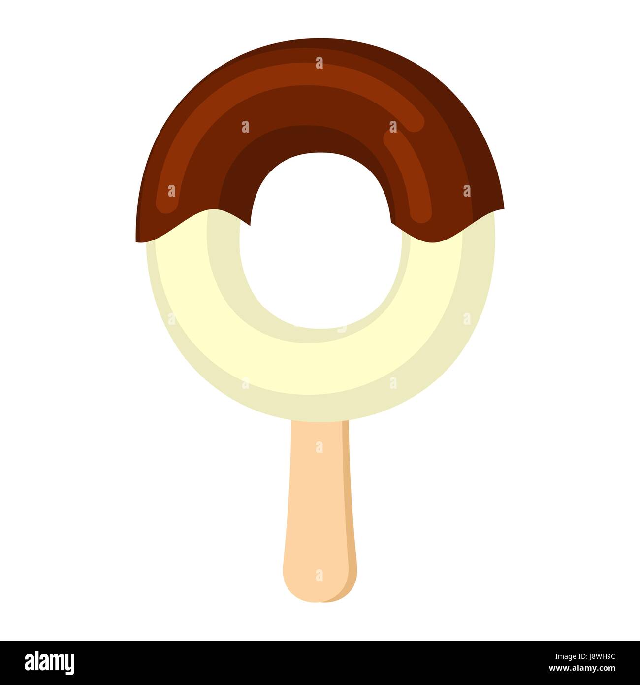Letter O Ice Cream font. Popsicle alphabet. Cold Sweet lettering ...