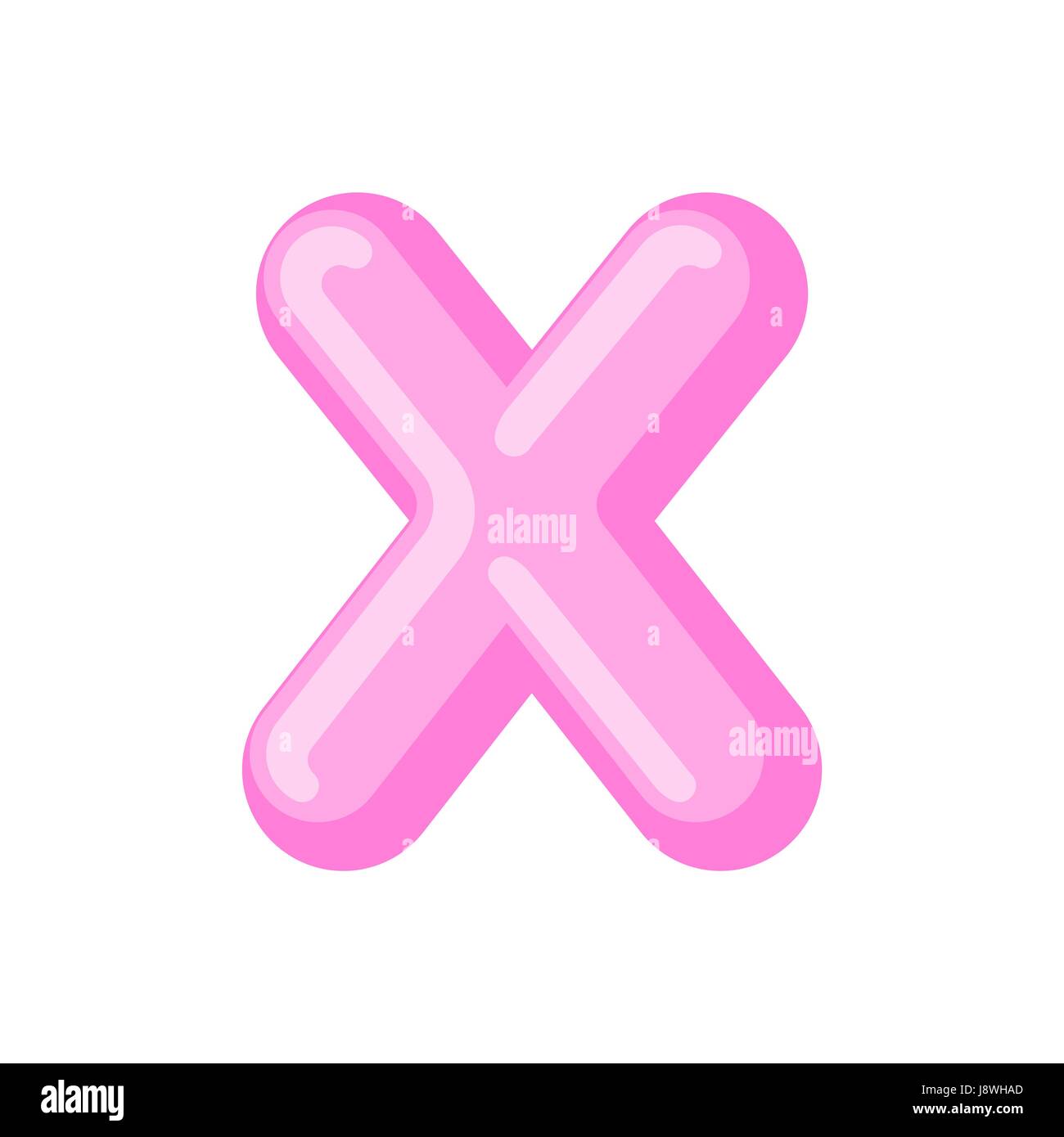 Letter X candy font. Caramel alphabet. lollipop lettering. Sweet ABC ...