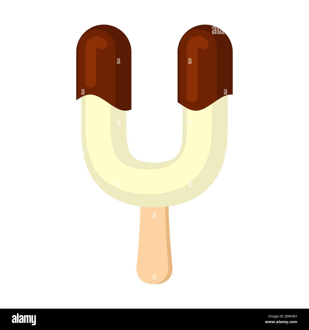 Letter U Ice Cream font. Popsicle alphabet. Cold Sweet lettering ...