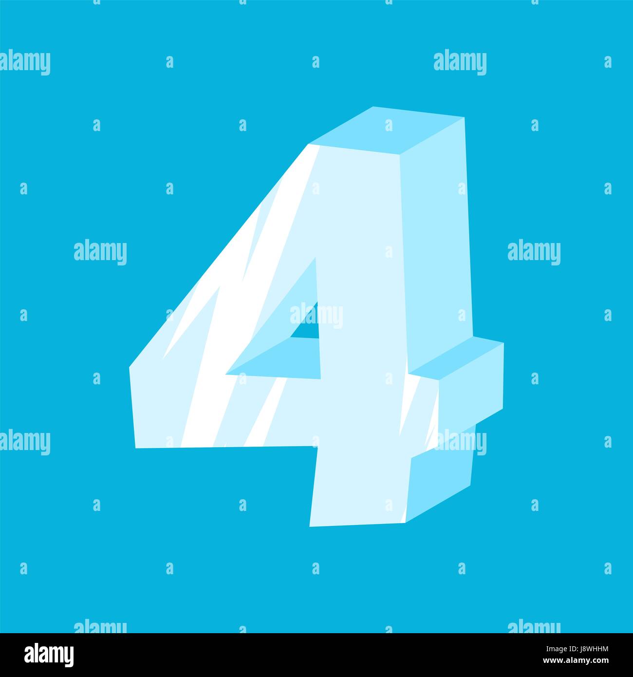 Number 4 ice Stock Vector Images - Alamy