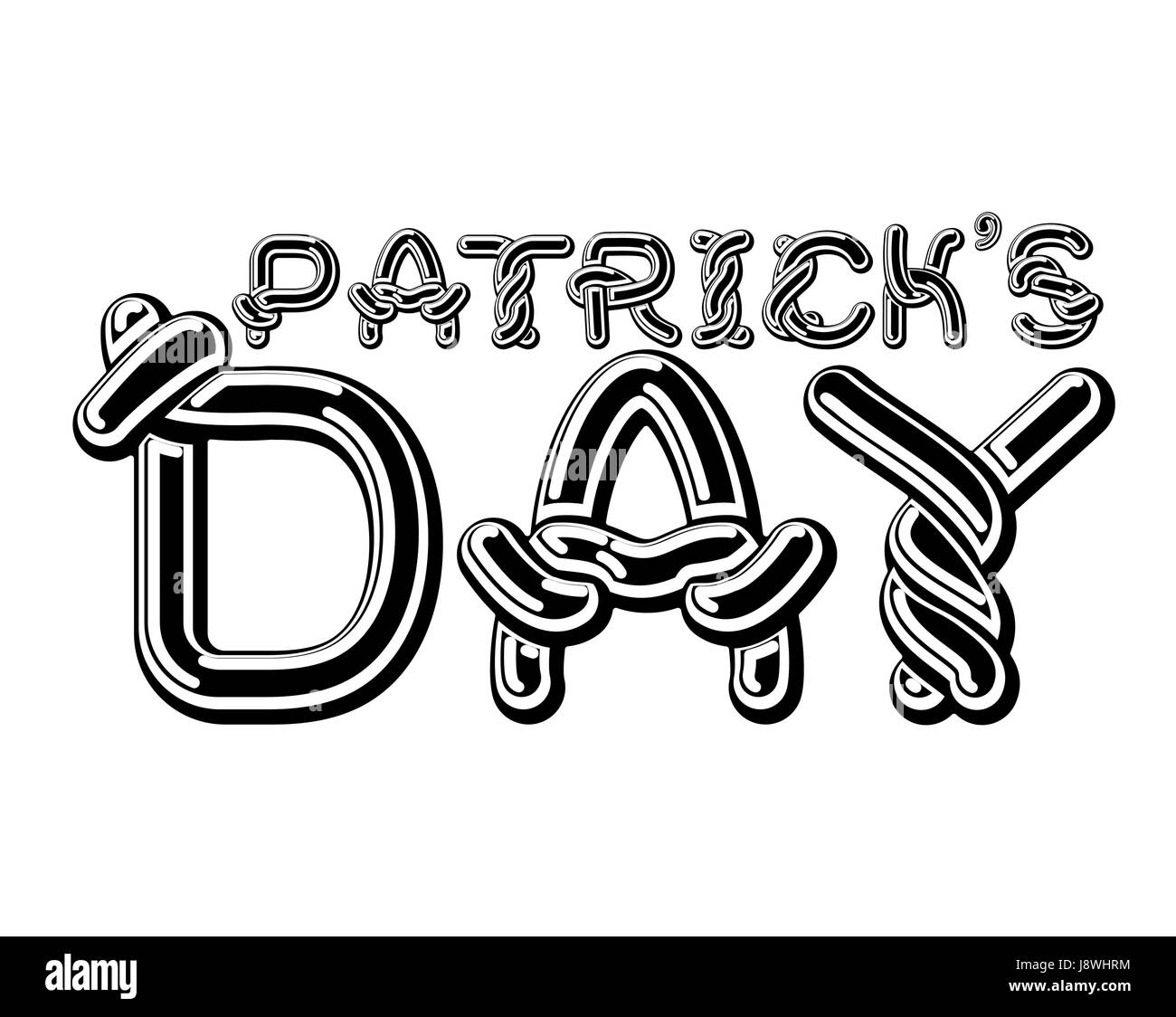 St patricks day alphabet Stock Vector Images - Alamy