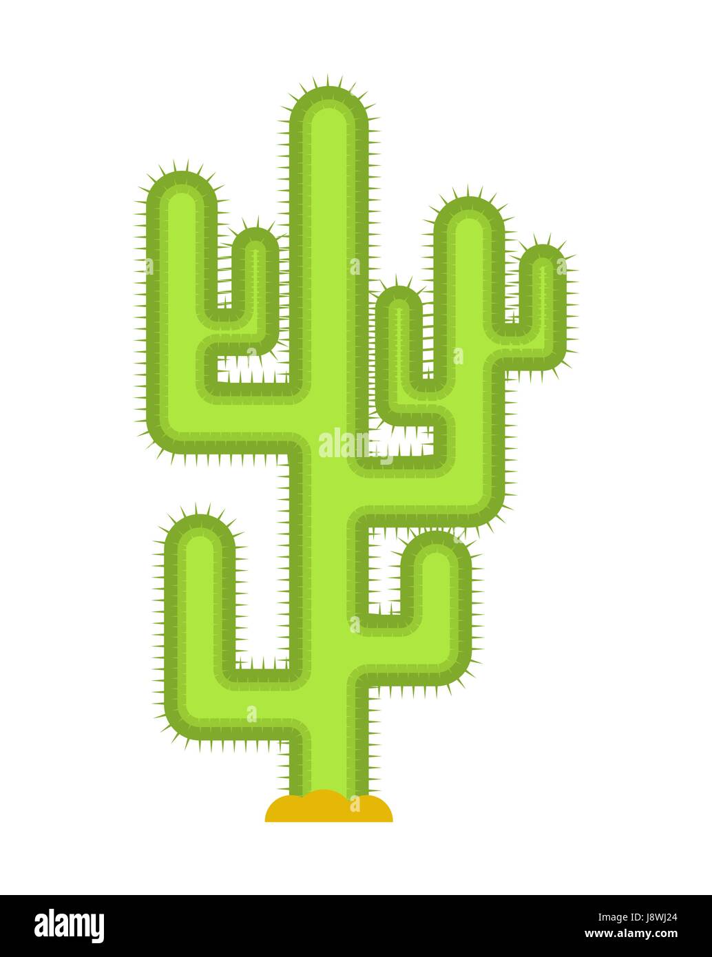 Giant cactus in arizona Stock Vector Images - Alamy