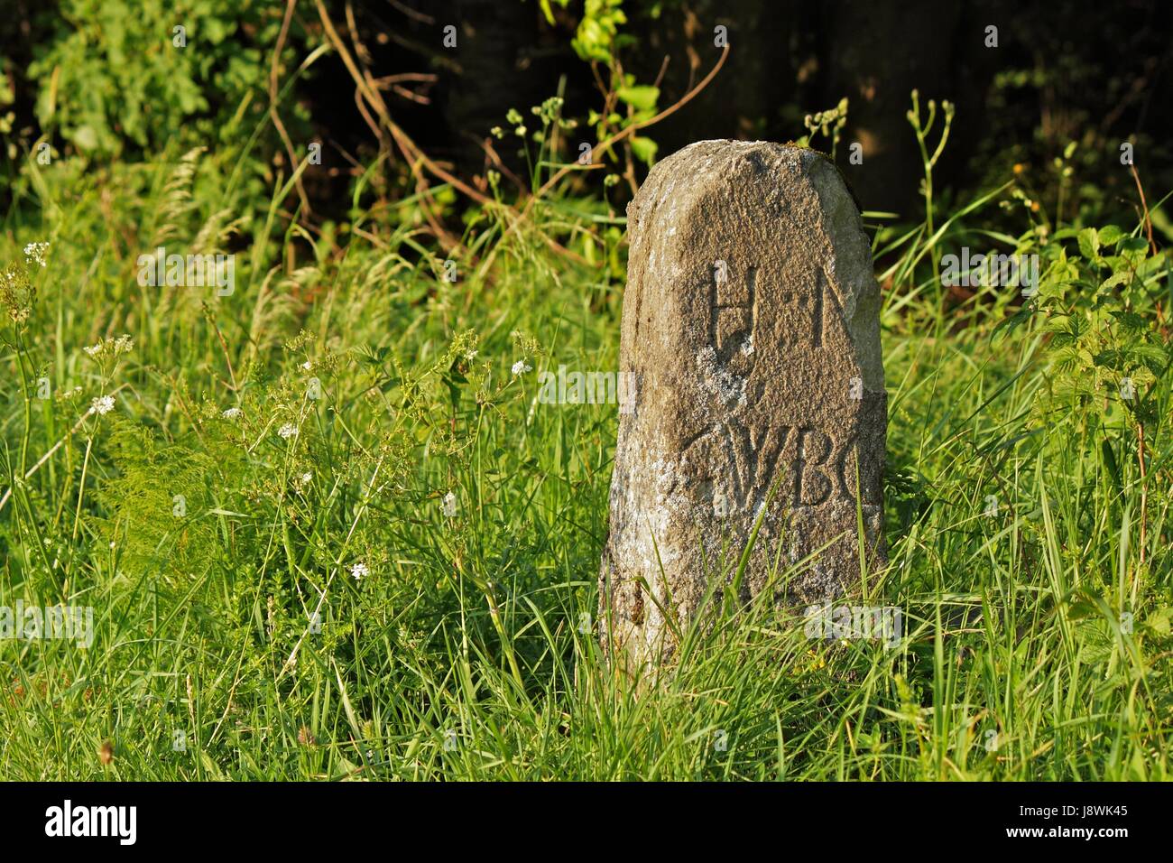 Boundary marker landmark green hi-res stock photography and images - Alamy