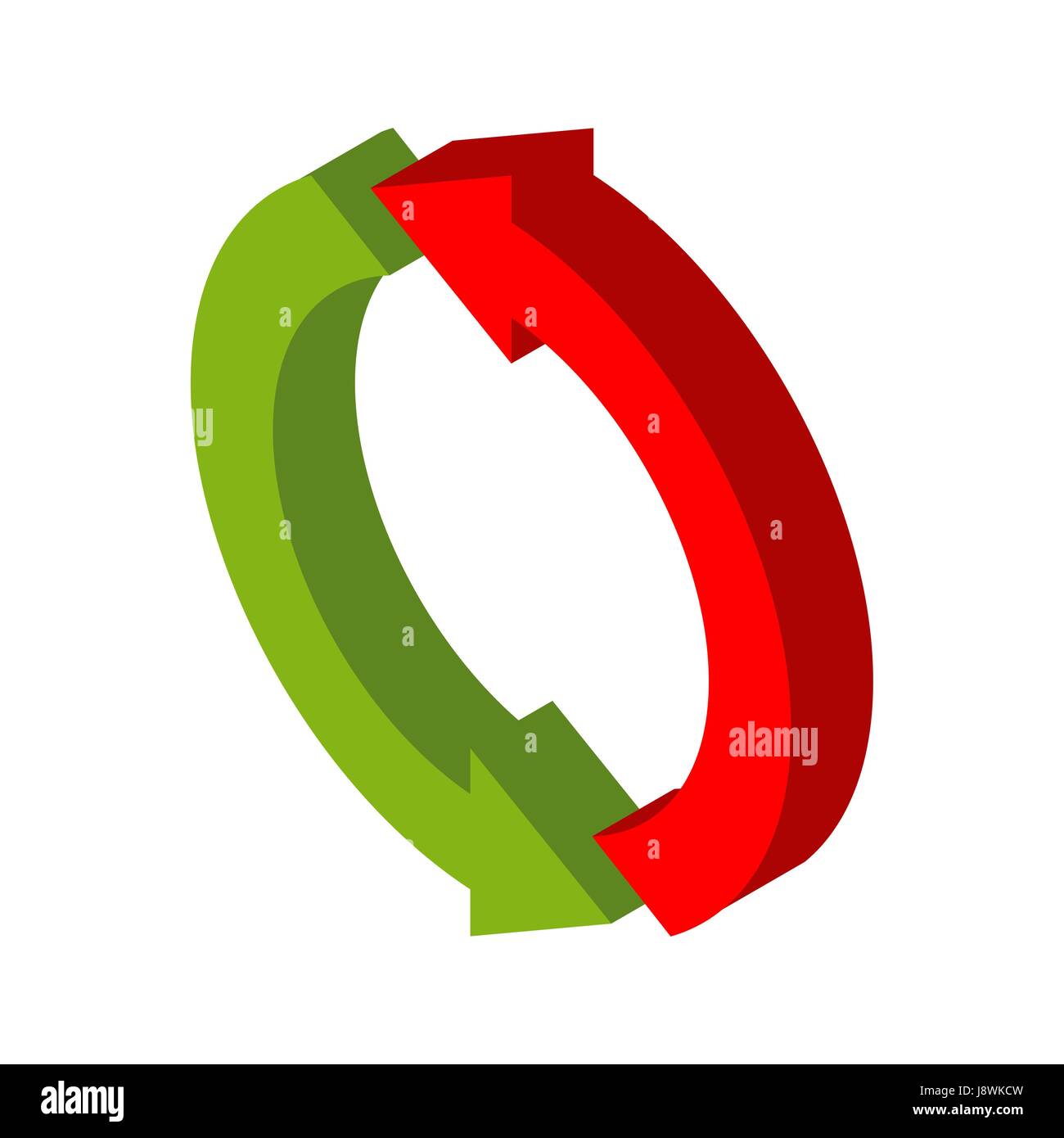 Exchange sign. Replace symbol isolated. swap business logo. Red and ...
